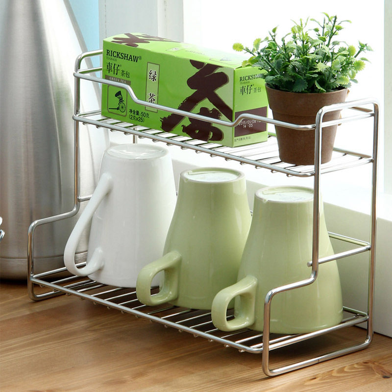 [USD 34.48] 13 narrow kitchen flavoring bottle rack stainless steel two ...