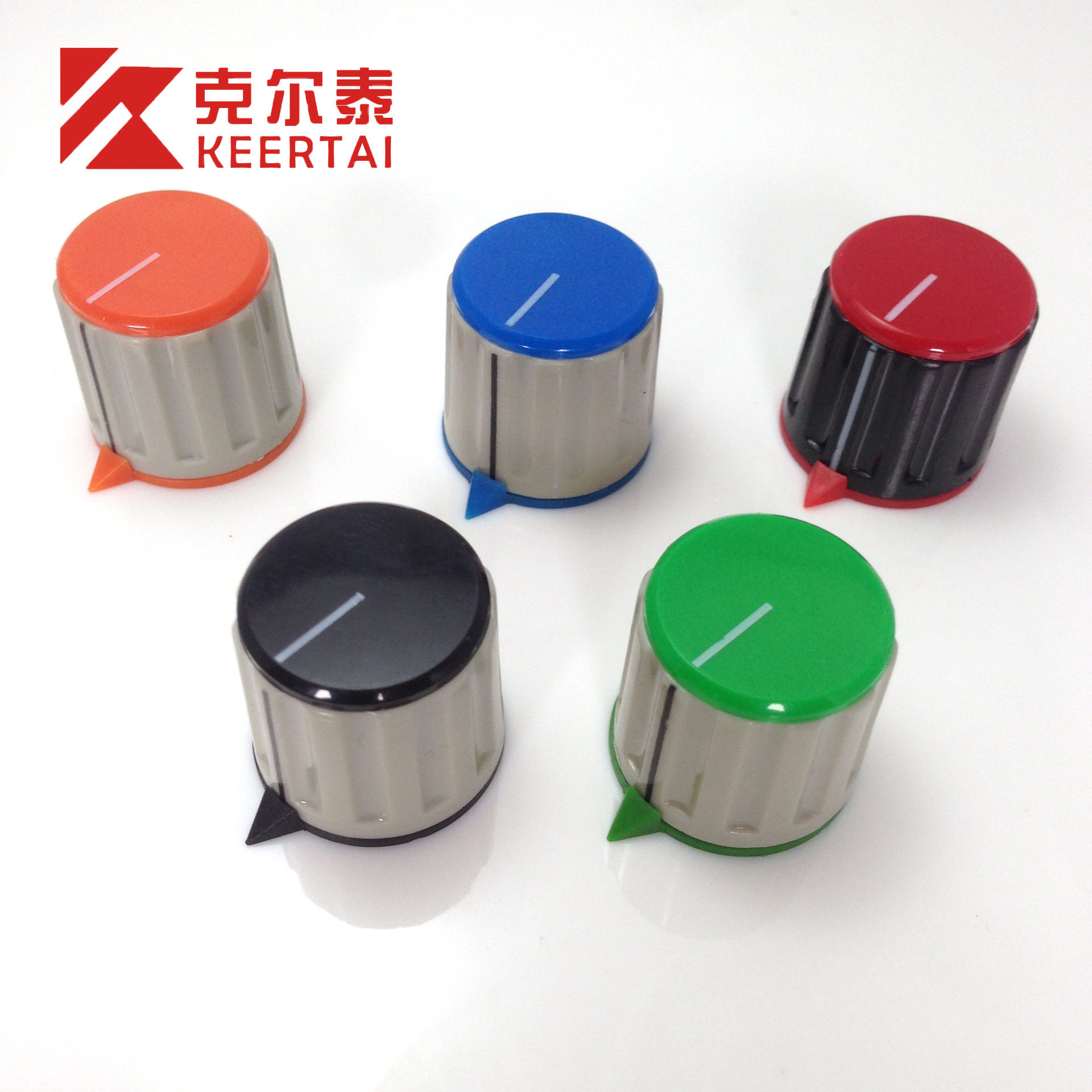 供应KET克尔泰牌厂家直销正品优质塑料彩色旋钮KN-21-Y-6.0