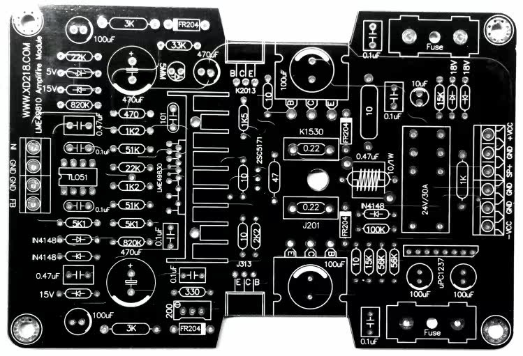 Купить PCB плата DC Усилитель PCB lme49830_2sk1530_2sj201 100W моно ...