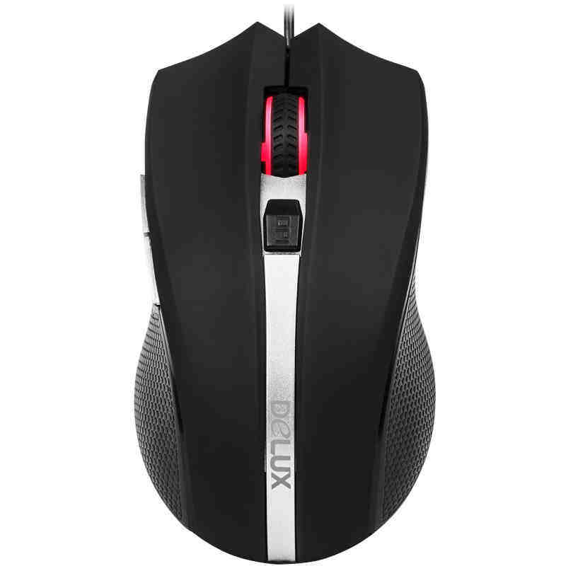 Купить Проводная мышь 多彩m516台式机笔记本鼠标 办公网吧游戏鼠标usb带侧键 自定义 Delux в ...