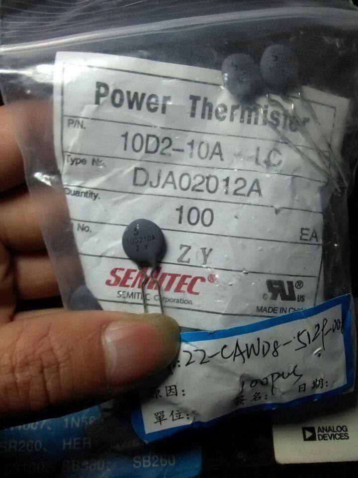SEMITEC 10D210A 100210A thermistor 10D2-10 10 ohm NTC thermistor 10R