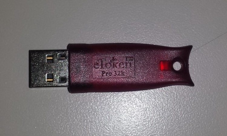 阿拉丁Aladdin eToken Pro 32K令牌1024位 PGP保密 紅色/藍色