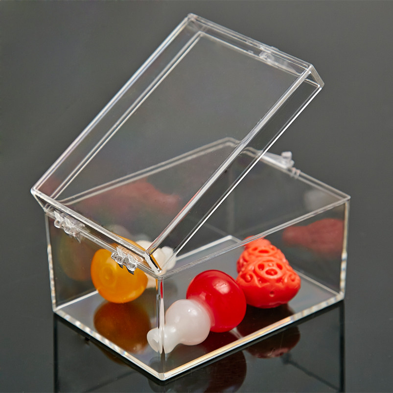 Transparent box rectangular PC plastic box specimen collection box with ...