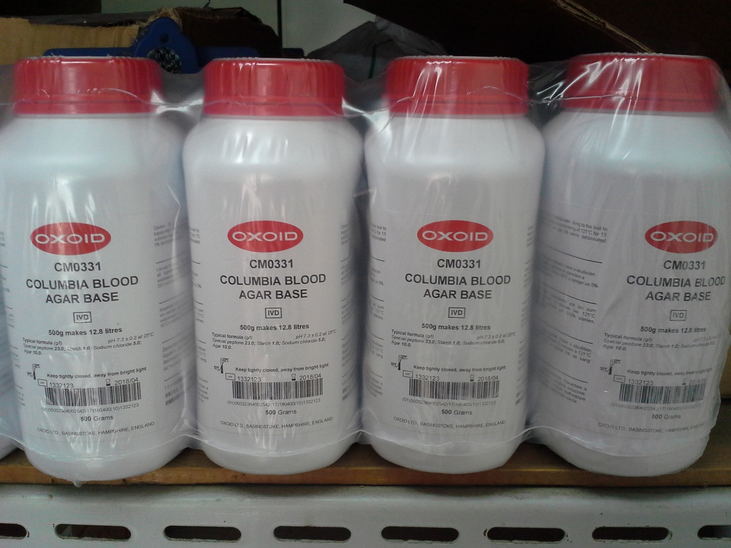 Oxoid CM0331B Columbia Blood Agar Base Columbia Blood Agar Base