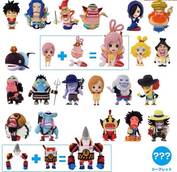 🔥 One piece mini big head 12plex mini fishman island 🔥