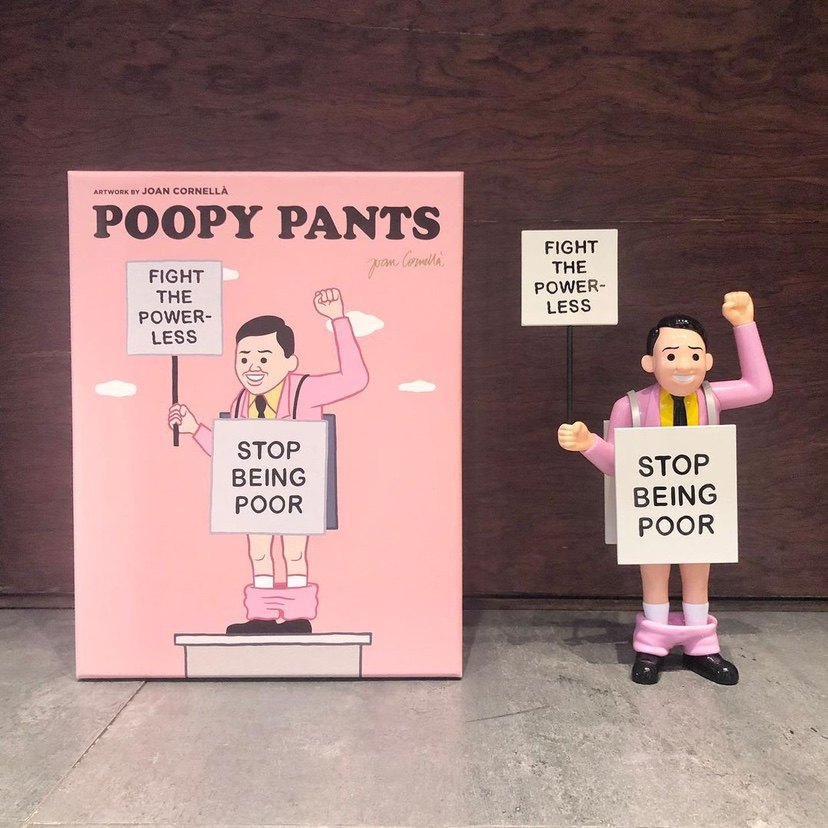 Joan Cornellà的新作Poopy Pants搪胶公仔，你确定不来一只？🎨👶-立体人面公仔-淘宝好物网