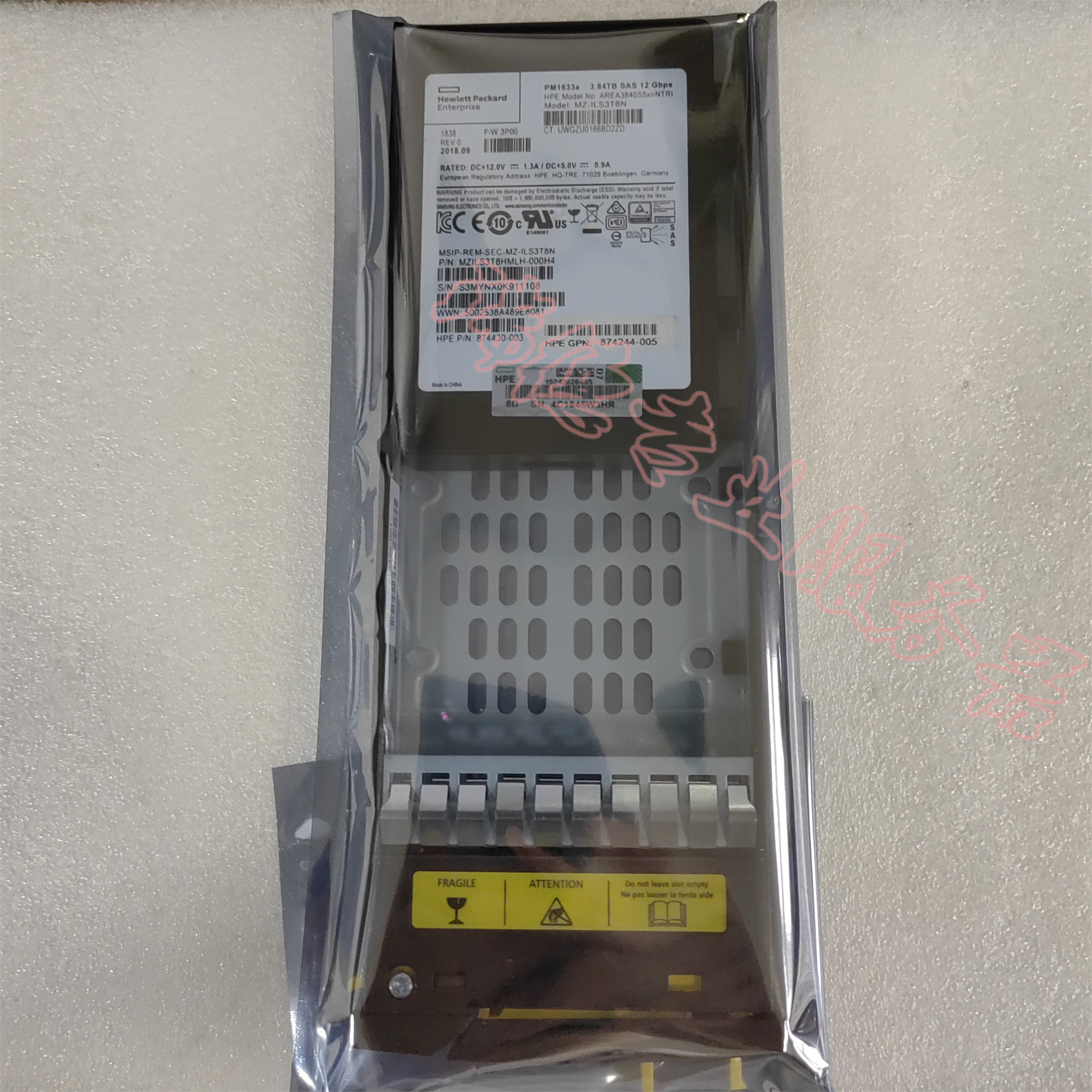 HP 3PAR存储盘879391-001 K2P91B/K2P91A：企业级存储新标杆，3.84TB海量空间，原装保一年，你还在等什么？-机械 ...