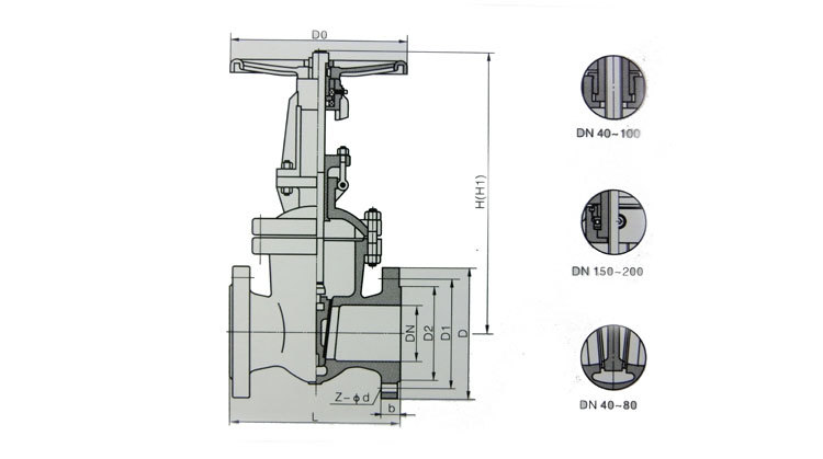 质启Z41W-16P不锈钢法兰闸阀 不锈钢明杆闸阀国标不锈钢闸阀DN100-阿里巴巴