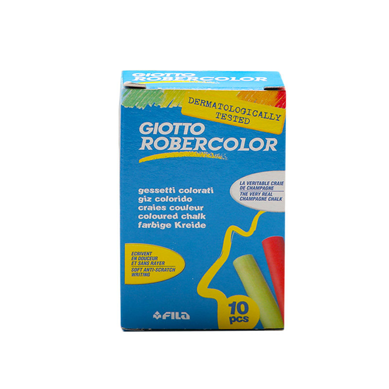 Giotto color chalk 10 sticks of dust-free chalk for children drawing ...