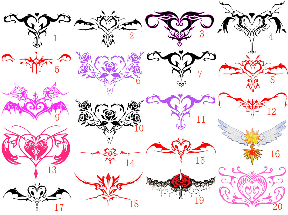 Sex tattoo stickers Dirty private parts Sexy alternative dirty text ...