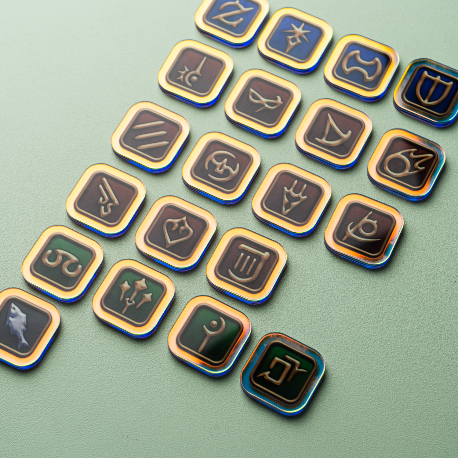 FF14最终幻想14周边职业徽章现货镭射渐变包邮战意BUFF图标-Taobao