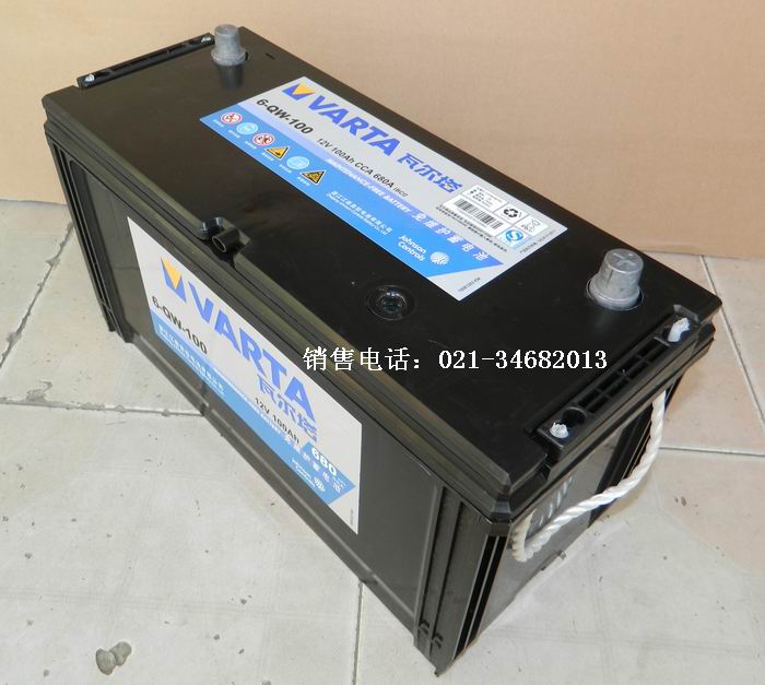Car battery 6-QW-100 Varta battery VARTA battery 12V100Ah maintenance-free battery