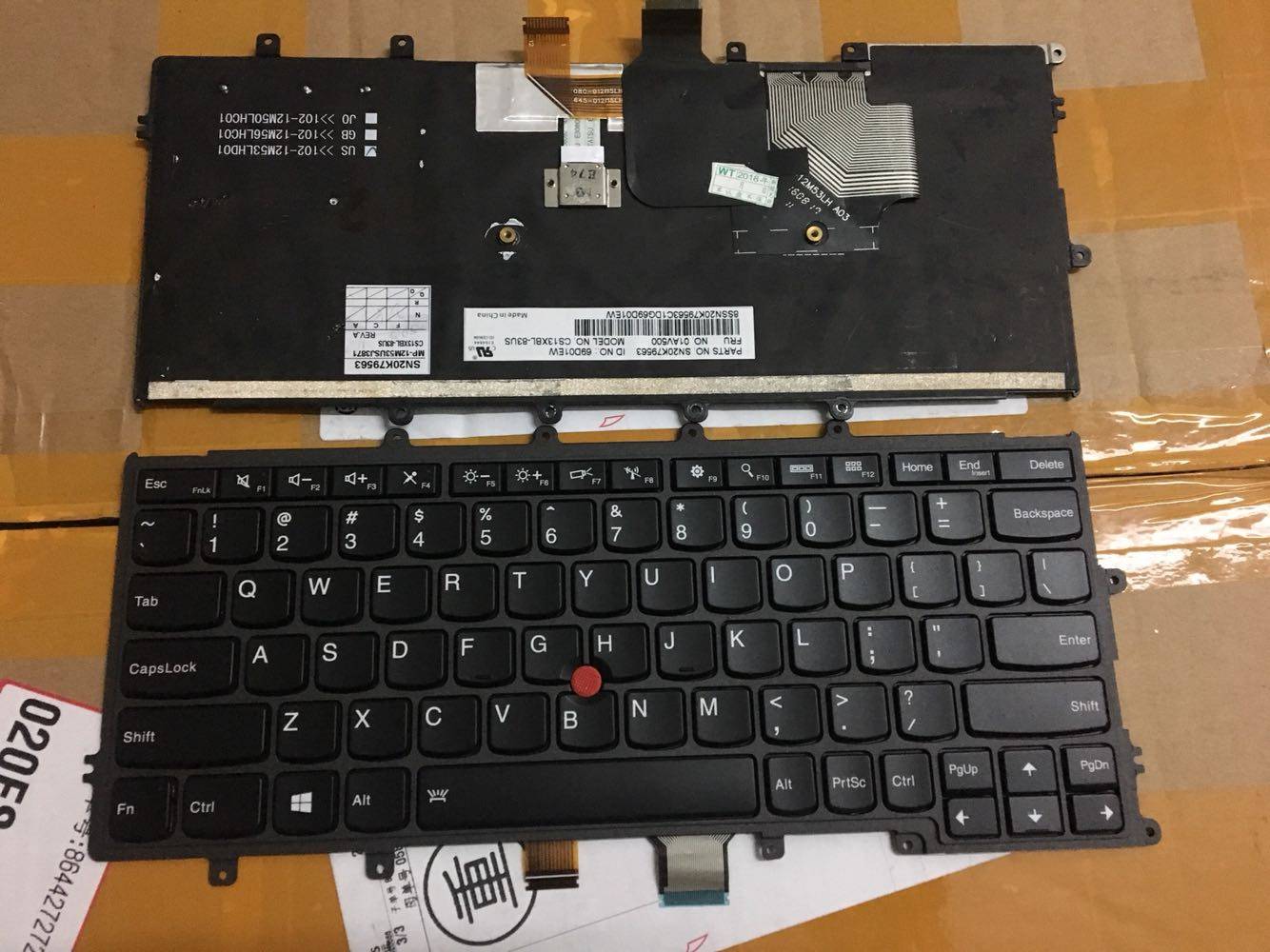 Buy ThinkPad original Lenovo x270 x260 x240 x230s x250 English backlit ...