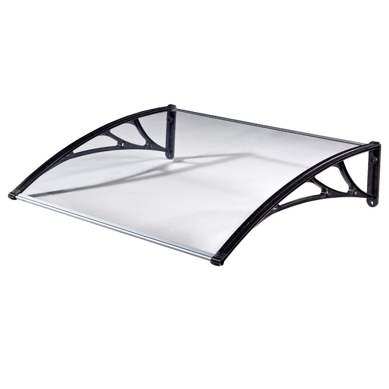Plastic steel bracket awning rainproof sunscreen awning Transparent ...
