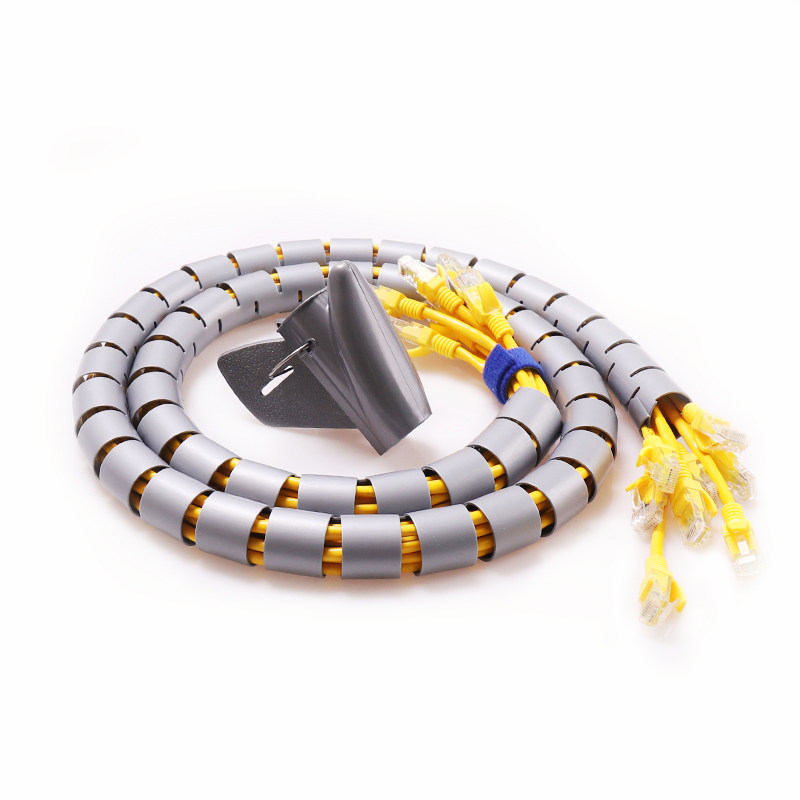 Cable packing pipe wire protection pipe computer wire storage finishing ...