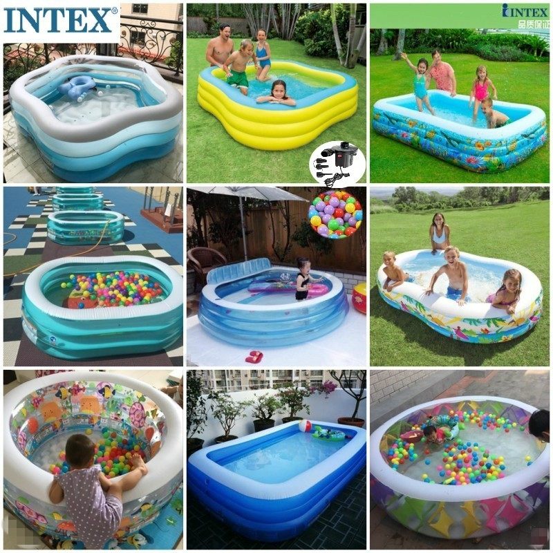🌟 Summer essentials | Intex adult inflatable swimming pool for ...