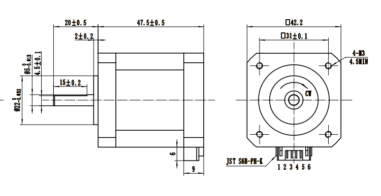 42 stepper motor height 48mm torque 0.60nm engraving machine 3d printer ...