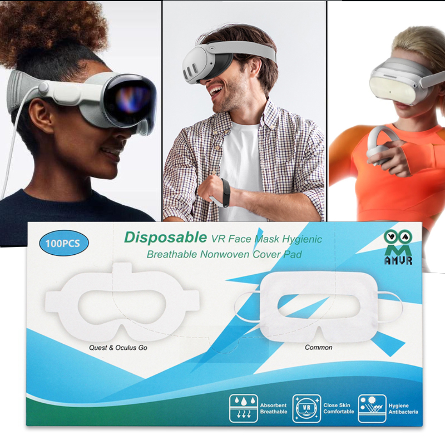 一次性无纺布VR眼罩：舒适卫生新体验，卡通设计引领潮流，HTC Vive/Oculus/Pico全兼容-眼罩-淘宝百科网