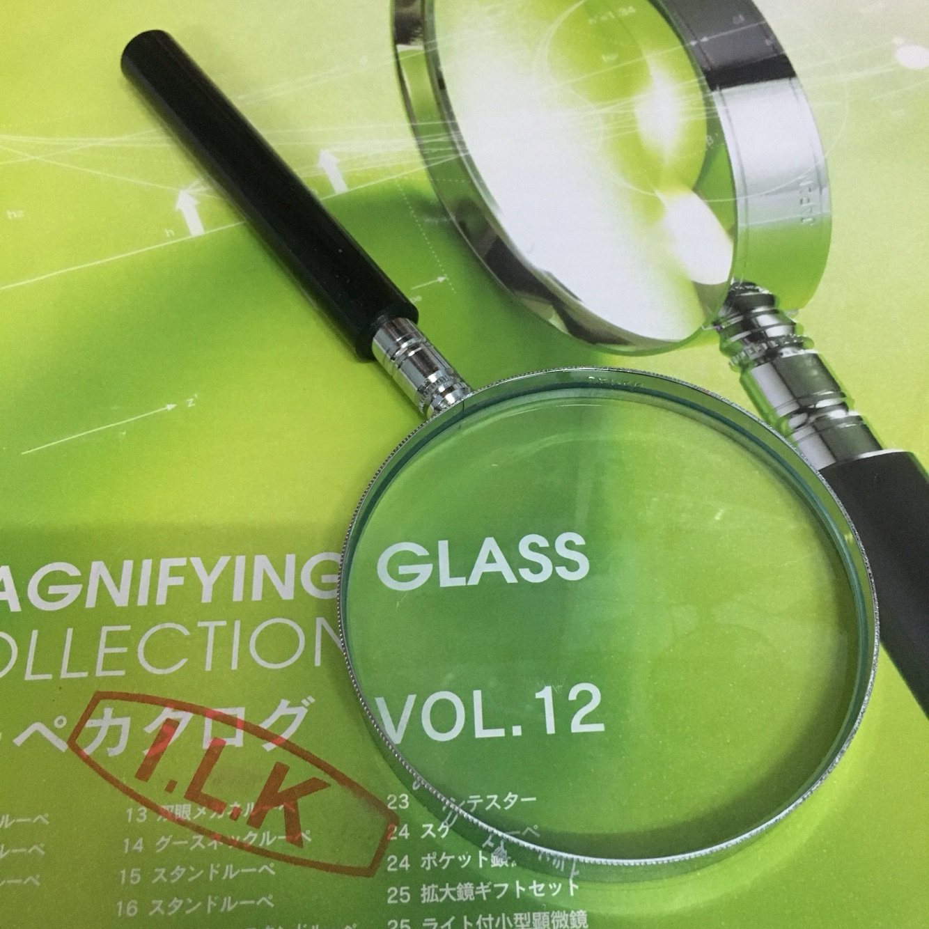 日本進口I.L.K1230 2.5倍7.5釐米 植物標本 學生老人 閱讀放大鏡