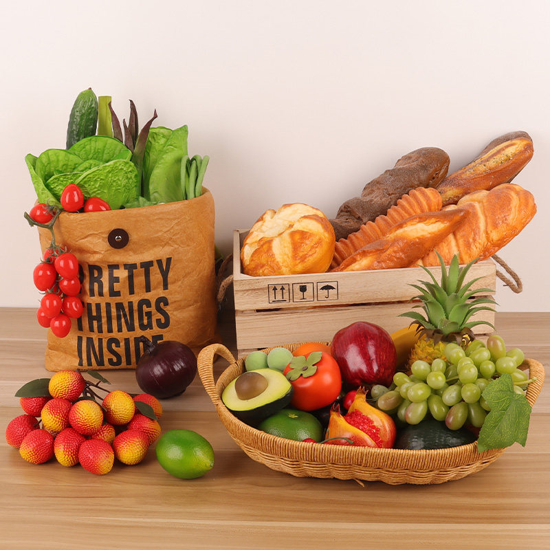 Create a perfect visual feast with artificial fruit and vegetable bread ...