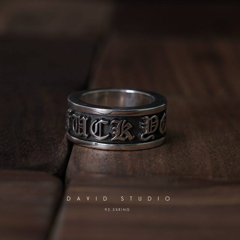 戴对了，连「脏话」都变时尚！David Studio925纯银旋转十字架戒指怎么选？-戒指-淘宝好物网