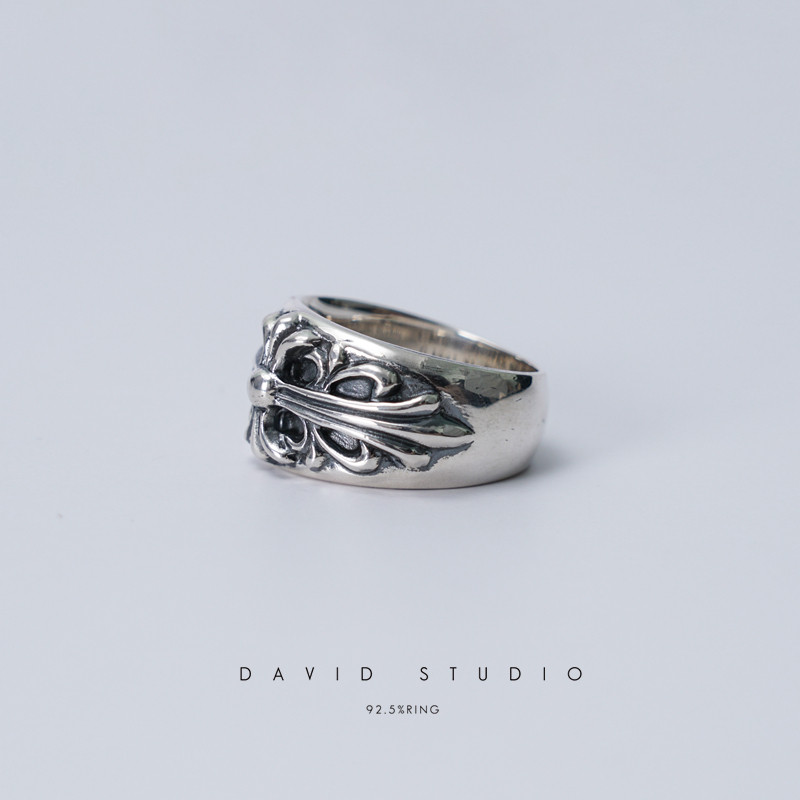 权志龙同款！David Studio 925纯银十字架戒指，你的时尚信仰是什么？💎 -戒指-淘宝好物网