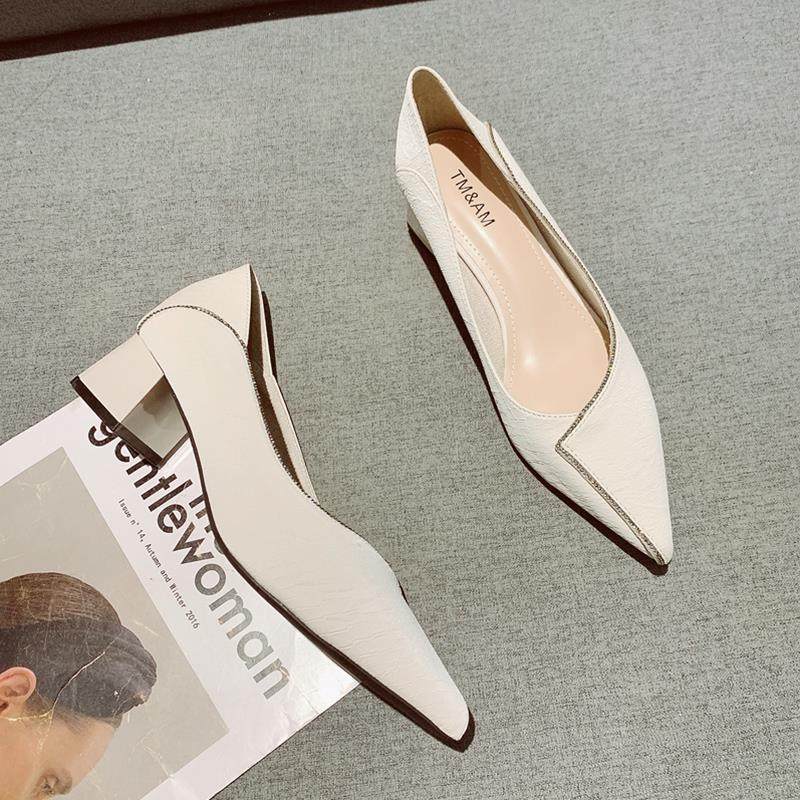 吻朵BASIAM 2025春新款：质感法式中跟鞋，优雅不累脚的秘密武器！-高帮鞋-淘宝好物网