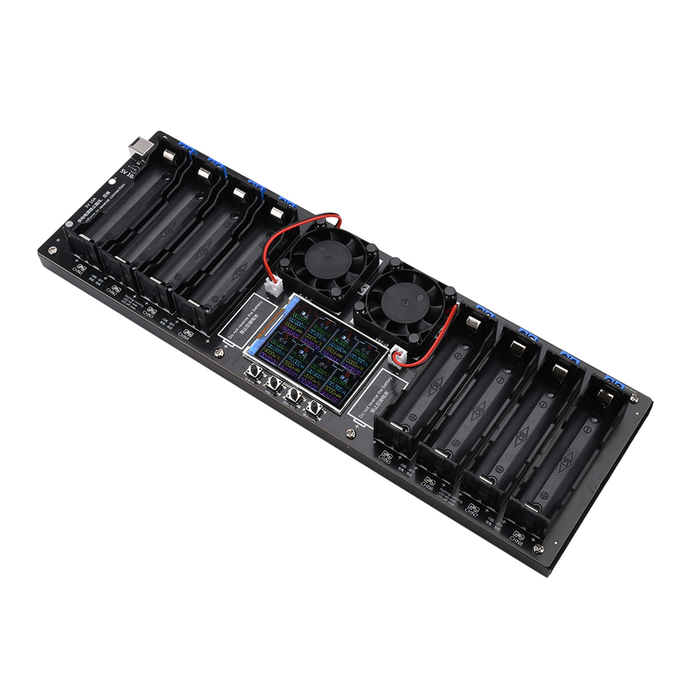 18650锂电池容量测试仪Type-C端口8通道3.7V锂电池容量内阻检测仪-阿里巴巴