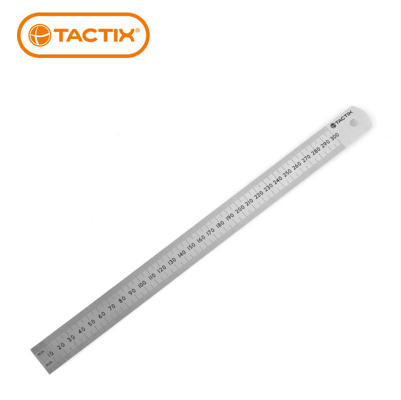 TACTIX stainless steel ruler steel ruler 1 meter iron ruler steel ruler ...