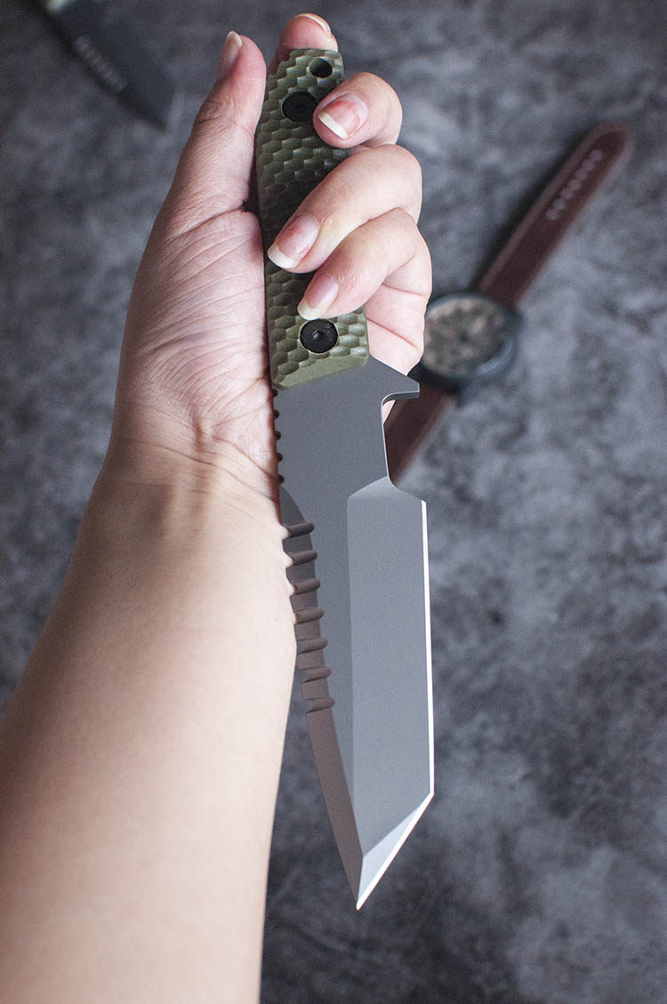 [USD 88.79] Baiyong PSRK Outdoor Knife New Strider HT Tanto Retro ...