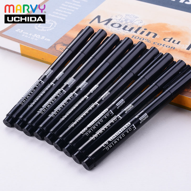 [USD 5.99] Japan Marvy Oily Hand Painted Needle Pen Double Line Drawing ...