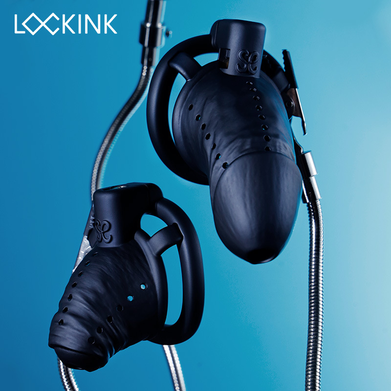 lockink索迹3D妖姬蜜蝶贞操锁男用CB锁贞洁锁仿真阴茎伪娘sm禁欲-Taobao