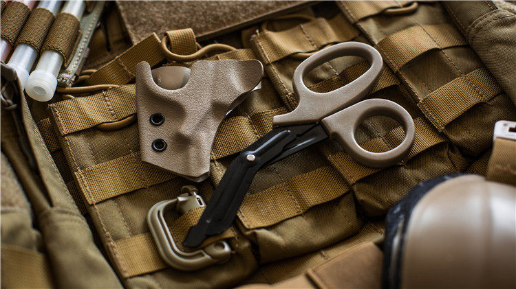 Thick military EMT scissors custom EMT scissors K shell emergency ...