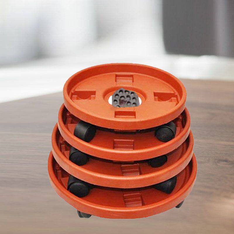 Buy Heavy flower pot trays universal thickened round resin round red ...