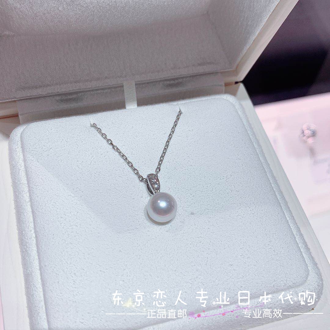 日本代购mikimoto 御木本 akoya 珍珠 钻石 项链直邮-Taobao