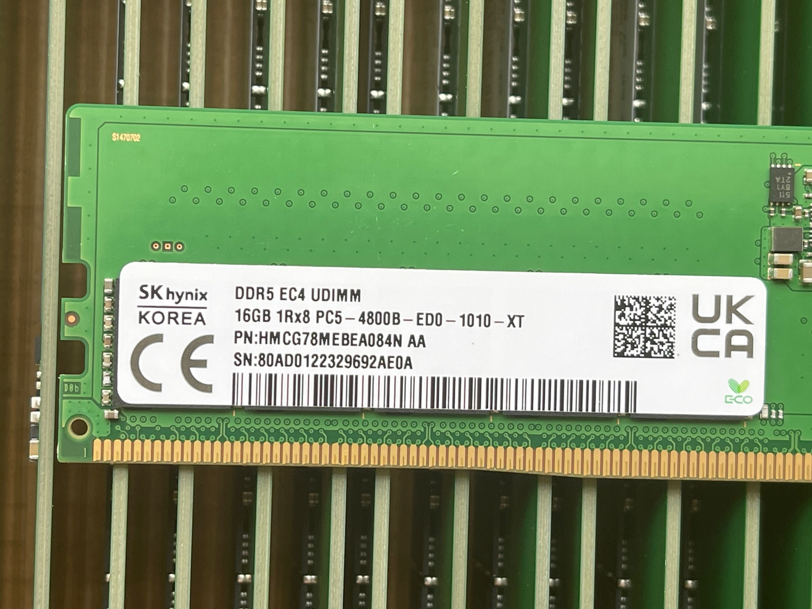 SK 海力士DDR5 16G/32G 4800/5600 纯ECC适用w680 z790 质保叁年