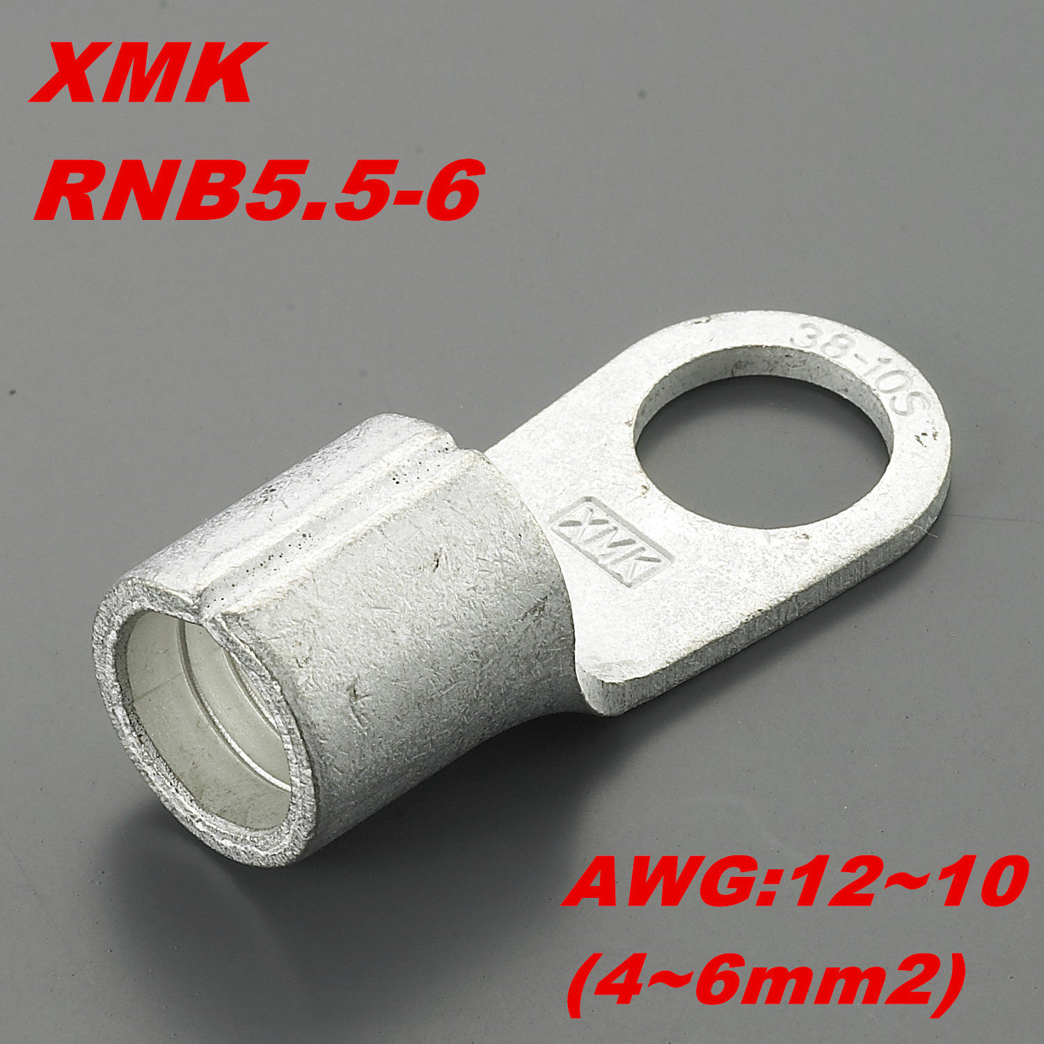 XMK/西门康RNB5.5-6 无绝缘圆形端头紫铜圆形裸端子线耳1000只/包