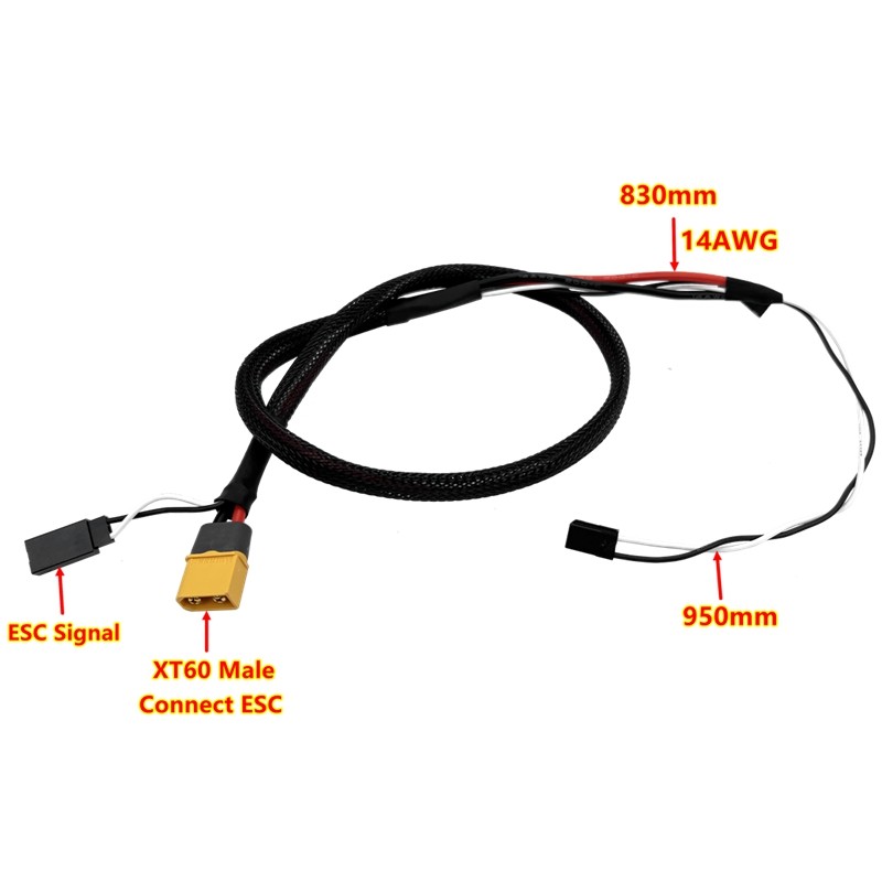 INNLOI DIY Drone ESC Extension Cord Signal Cable Custom Made Wire PWM ...