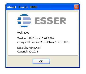 German Anshe ESSER Tools8000 debugging software tool v1 19 1 v1 19 2