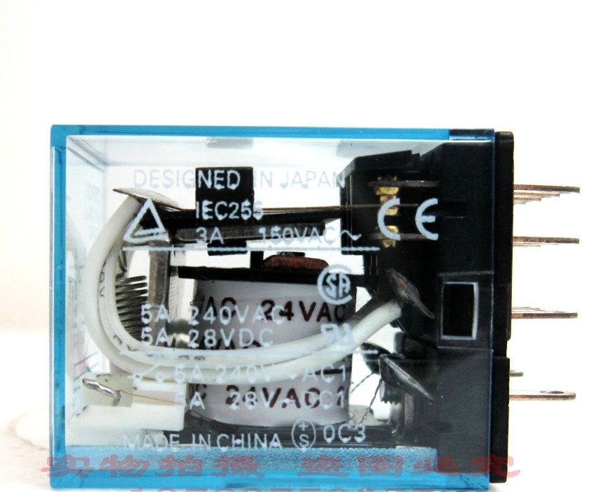 Brand new MY4N-J 24VAC IEC255 3A 150VAC relay AC 24V
