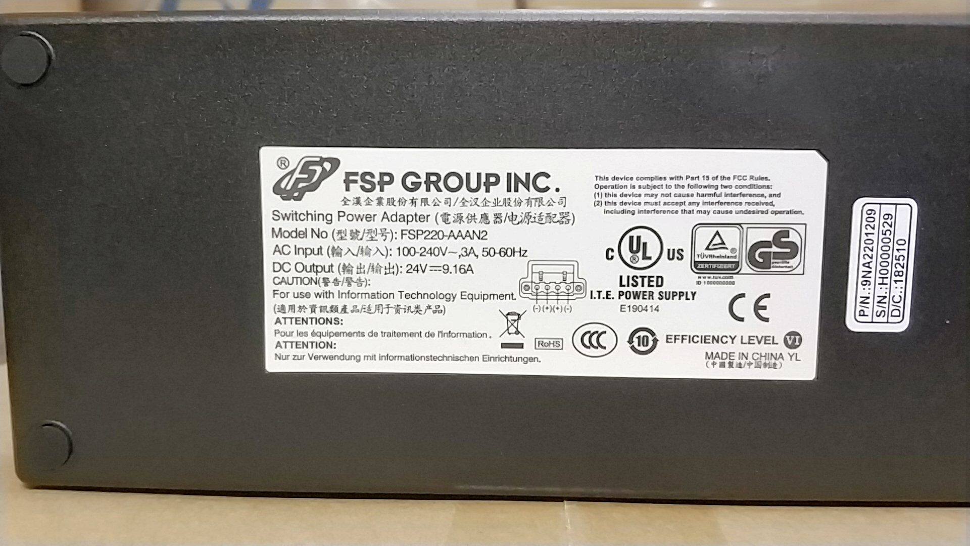 FSP150-AABN1 FSP220-AAAN2 FSP270-RBAN3 24V IPC adapter power supply