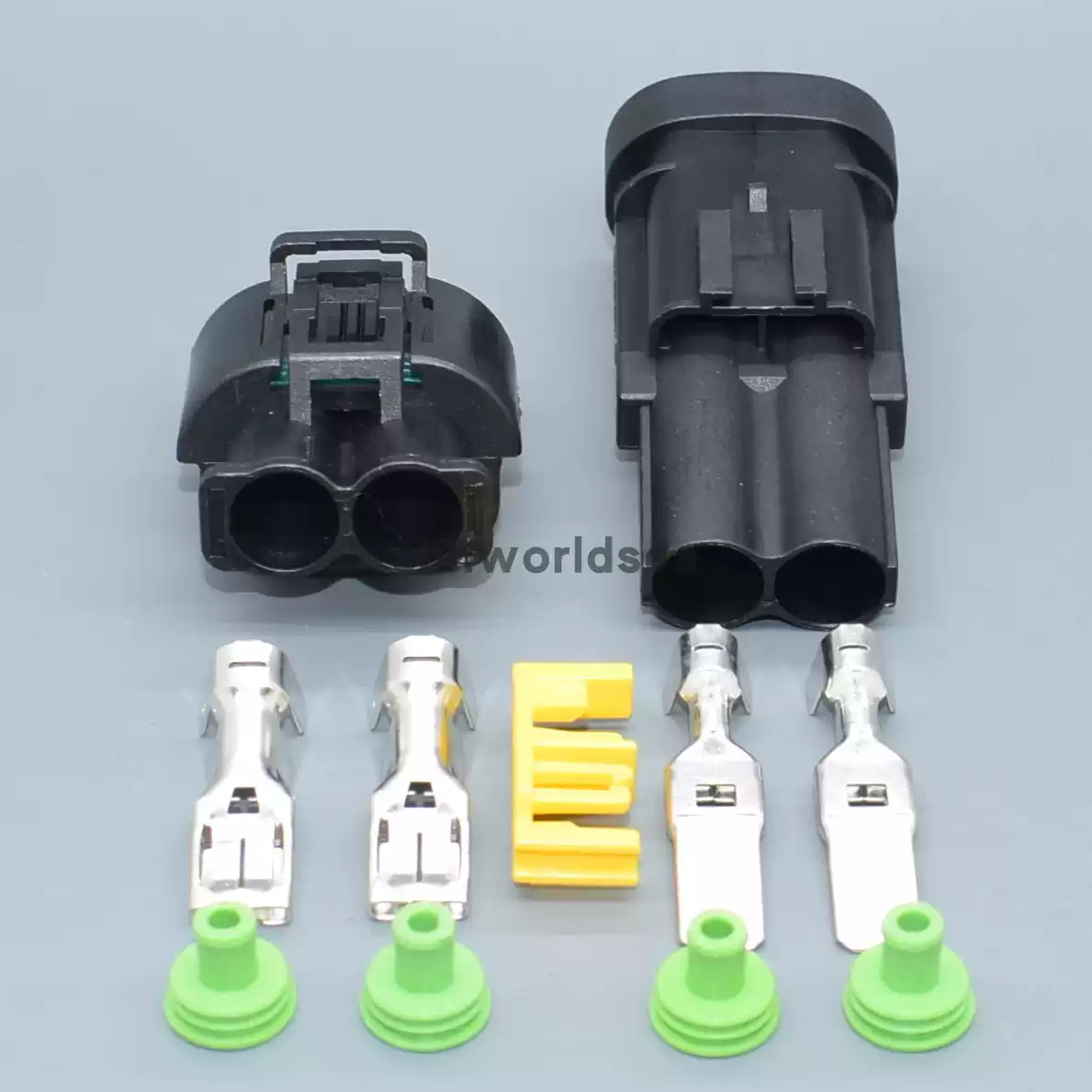 DJ7021Y-8-21/11适用汽车大电流风扇电机插头2P防水接插件连接器