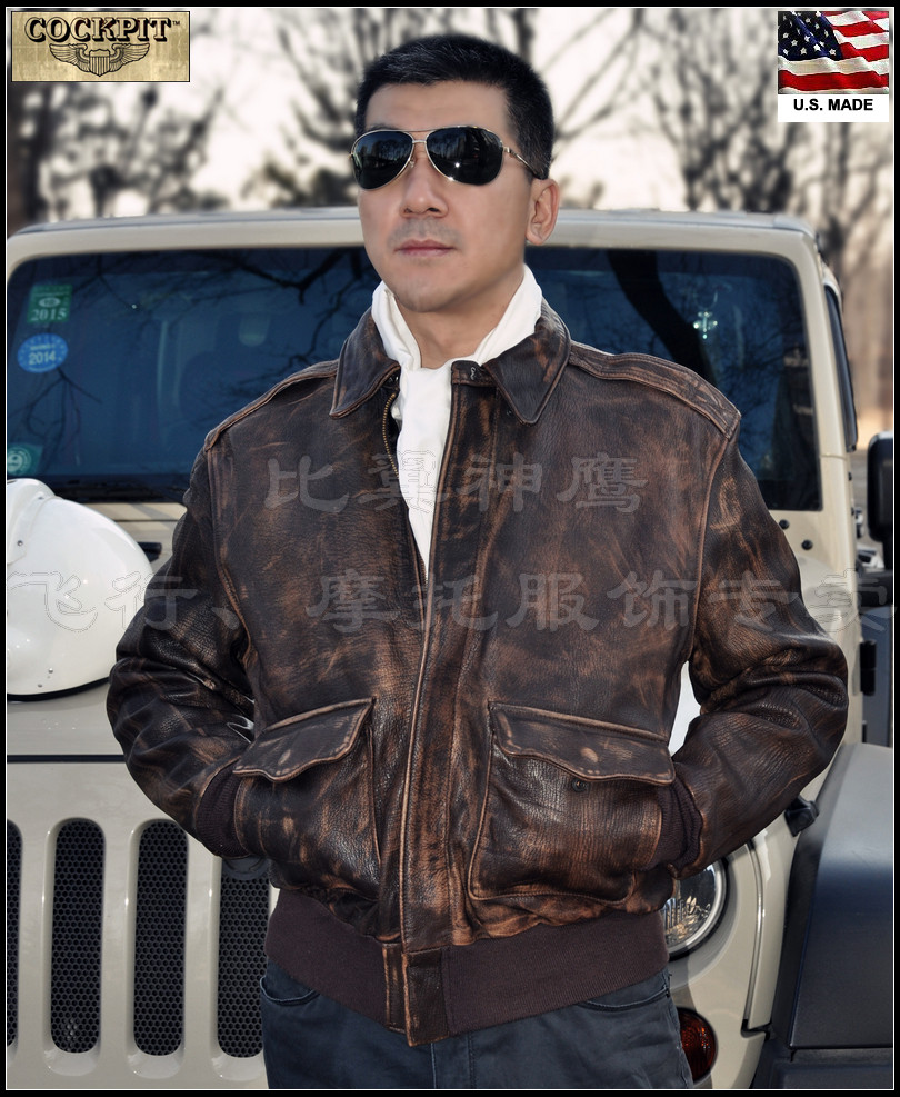 Cockpit USA Limited Edition 1931 "Mustang-Mustang" Vintage Goatskin A2 ...