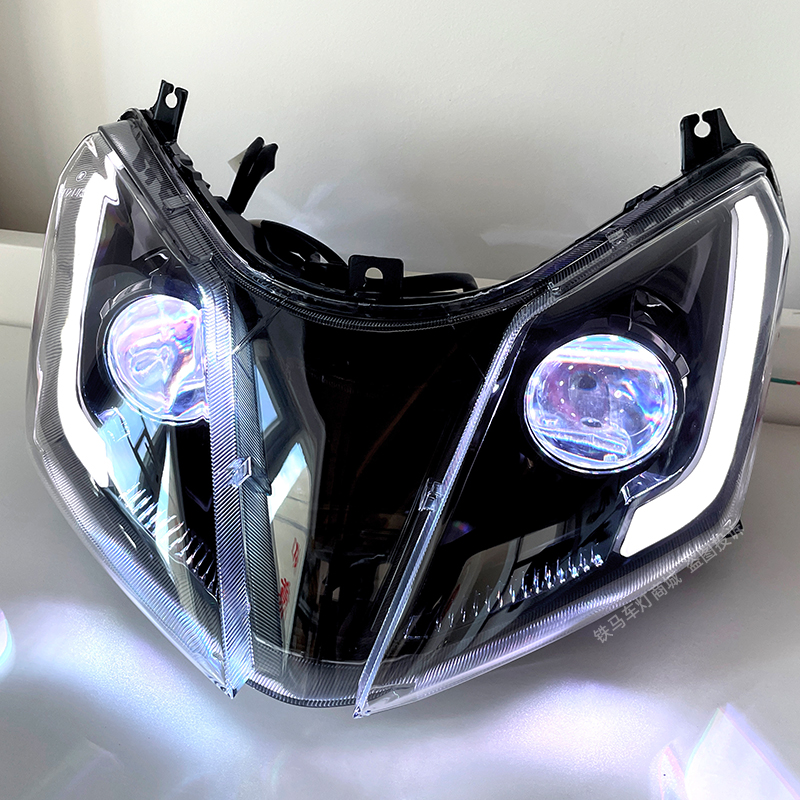 铃木UY125 LED大灯总成改装：天使眼恶魔眼双光透镜，让你的夜骑不再孤单！-摩托车氙气灯-淘宝好物网