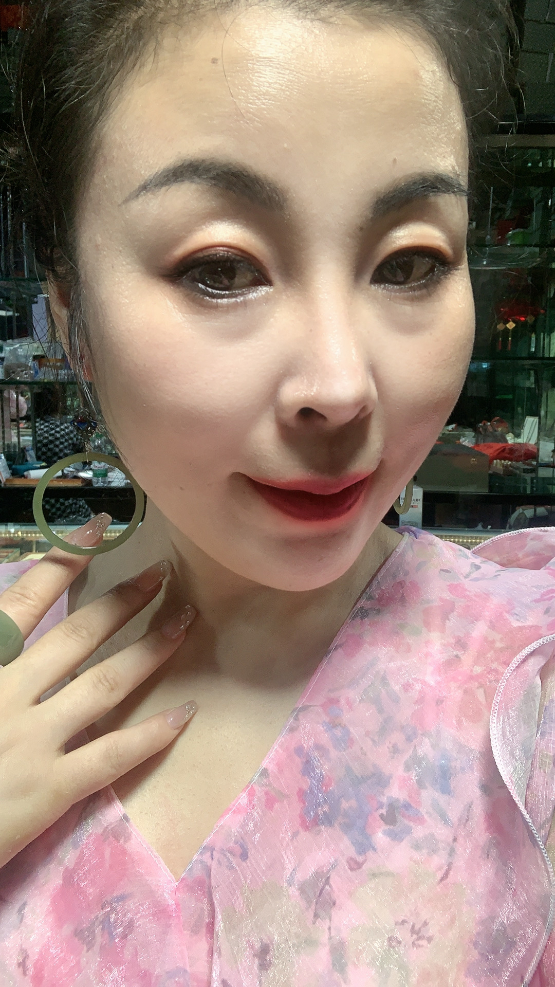 和田玉圈耳环925银镶嵌-Taobao