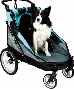 Taiwan Petstro extra large pet stroller Load 110 pounds of old dog ...
