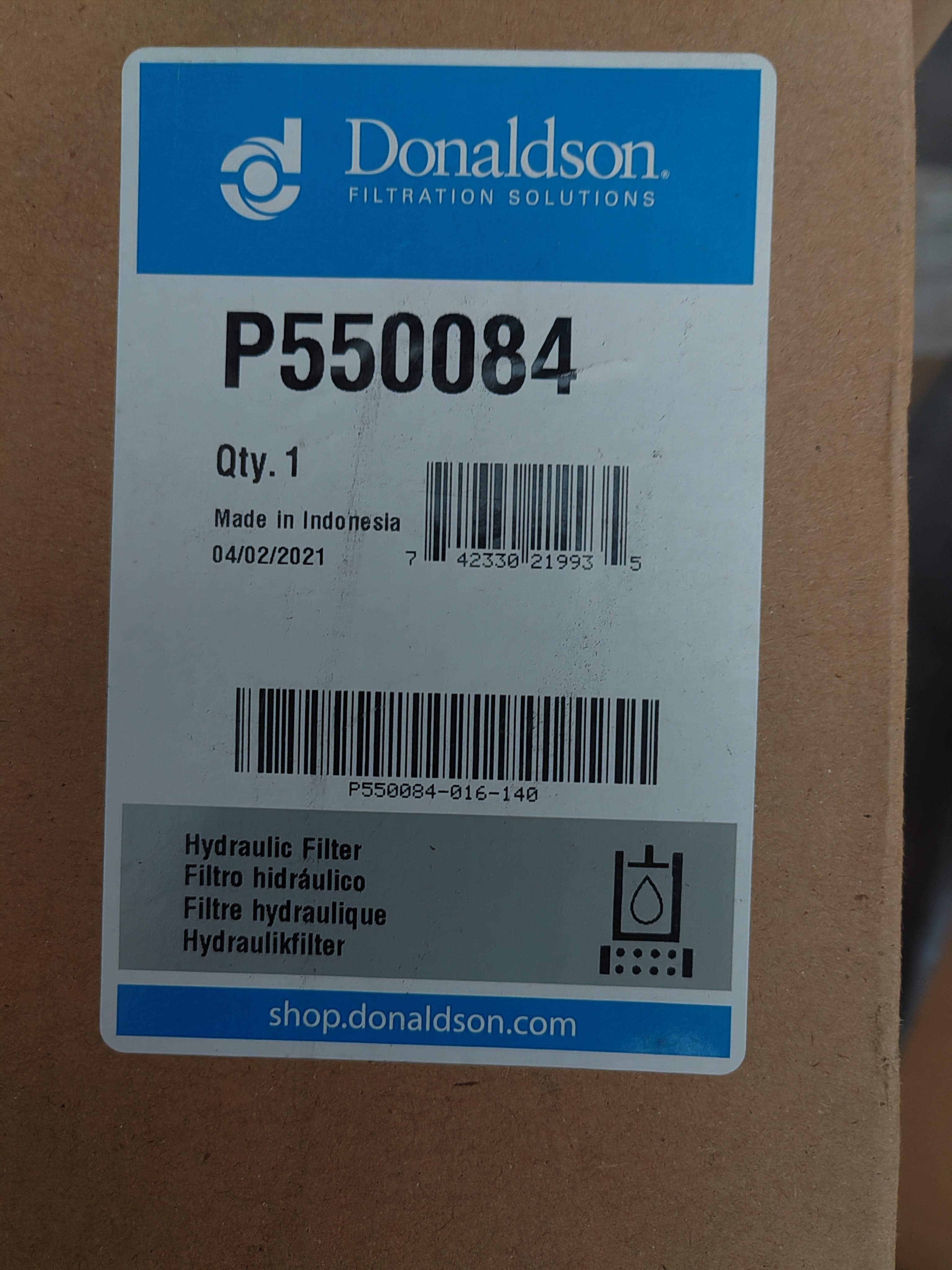 P550084唐纳森正品液压滤424-16-11140.4222602.2030880.AT136608