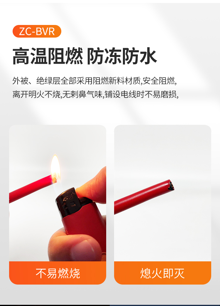 通缆电工ZR-BVR电线国标多股无氧铜芯软电线尼龙护套阻燃绝缘导线-阿里巴巴