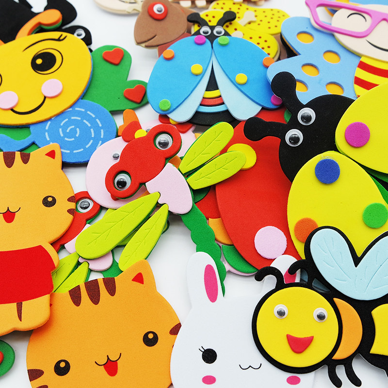 Kindergarten foam wall sticker foam insect patch foam ladybug small bee ...