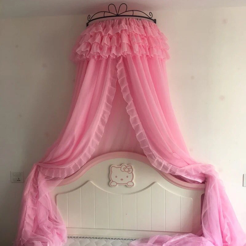 [USD 21.02] European-style bed veil single double track Princess bed ...